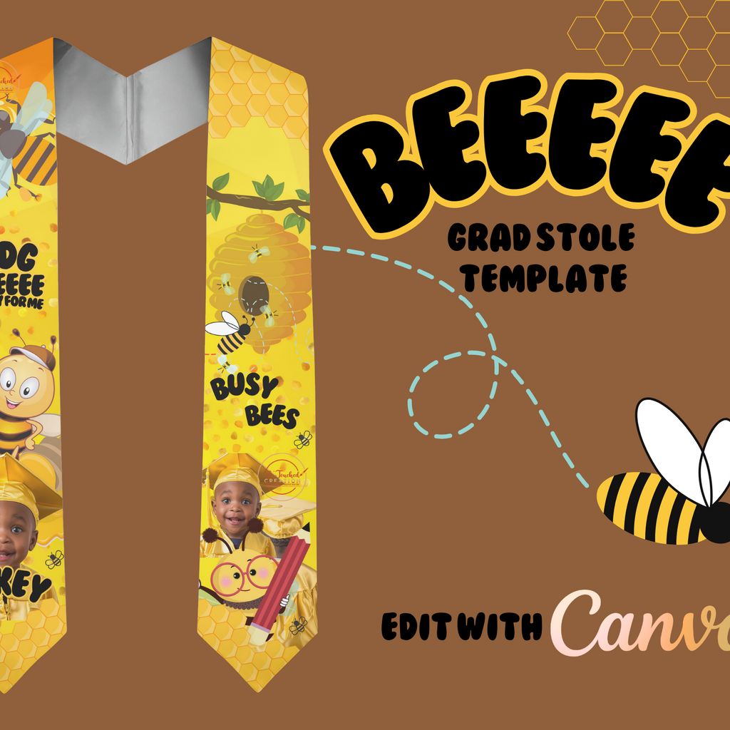 BEE Graduation Stole Template – A’Touched Creation